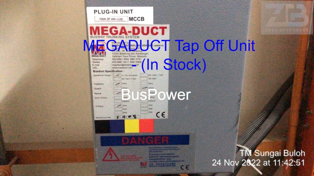 MEGADUCT busduct Tap Off Unit (In Stock) – BusPower Systems Sdn Bhd